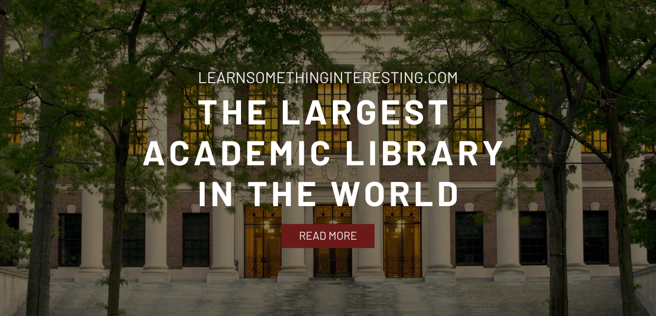 Learn Something Interesting: The Largest Academic Library in the World