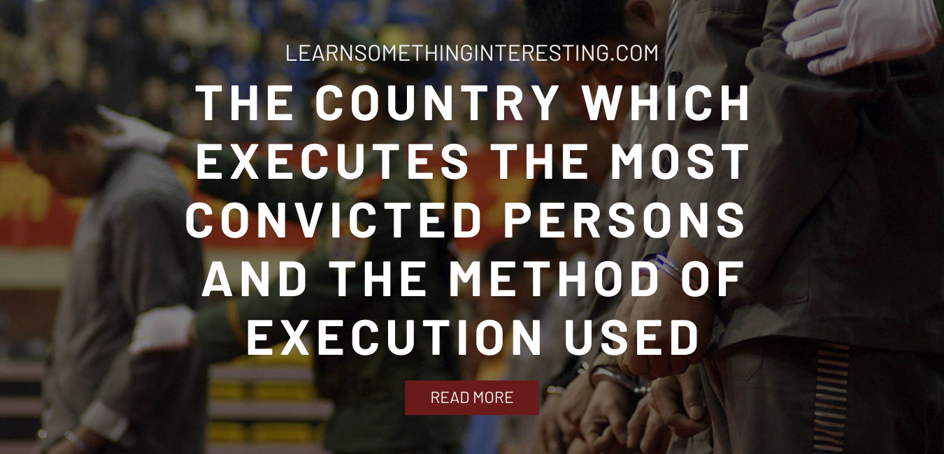 Learn Something Interesting: The Country Which Executes the Most ...