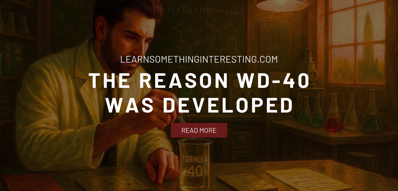 Learn Something Interesting: The Reason WD-40 Was Developed